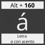 Código ASCII con acento【vocales】