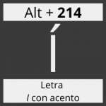 Código ASCII con acento【vocales】